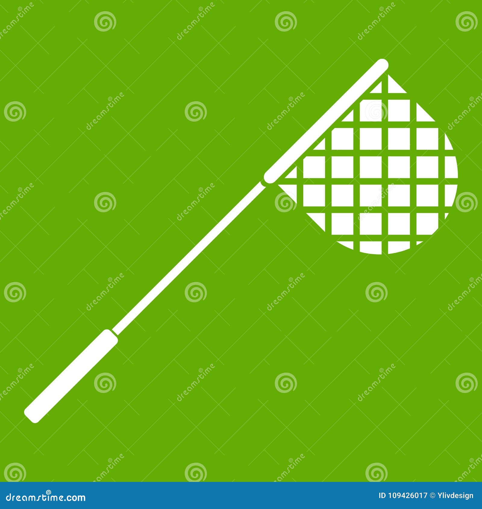 Fishing net icon green stock vector. Illustration of network - 109426017