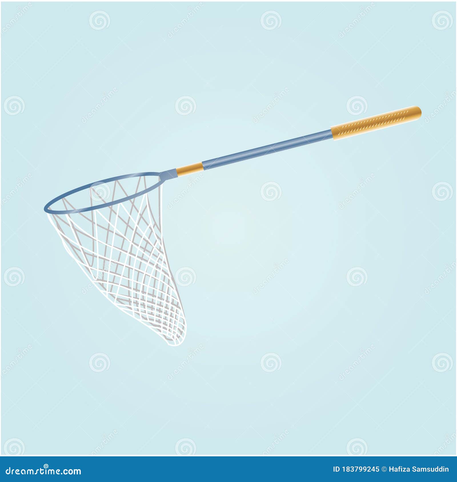 A Fishing Net Illustration. Stock Illustration - Illustration of tool ...