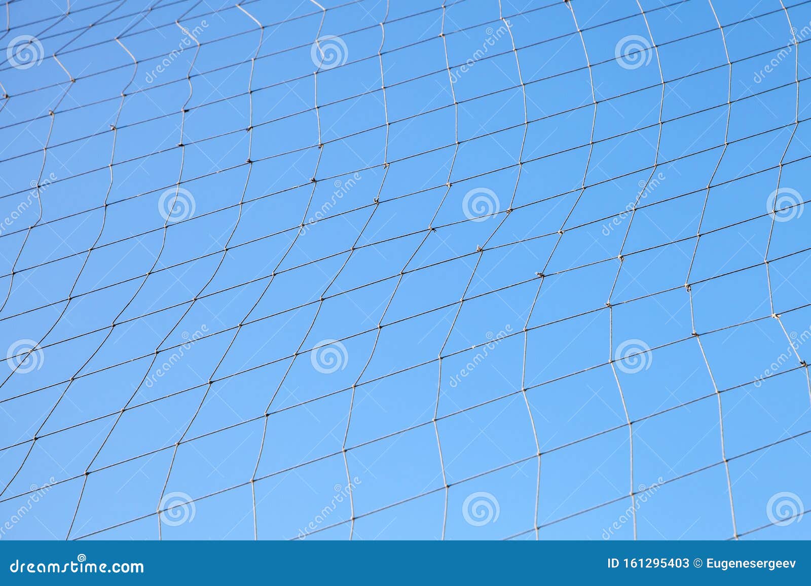 Fishing Net Over Blue Sky Background Stock Image - Image of design ...