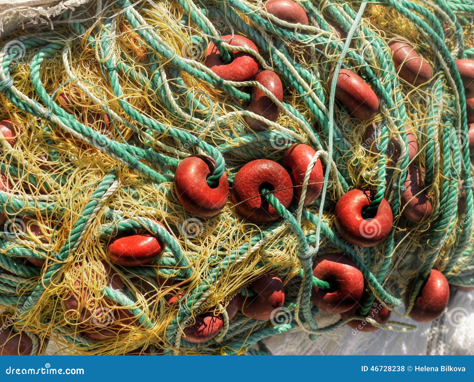 Fishing net stock photo. Image of closeup, material, dock - 46728238