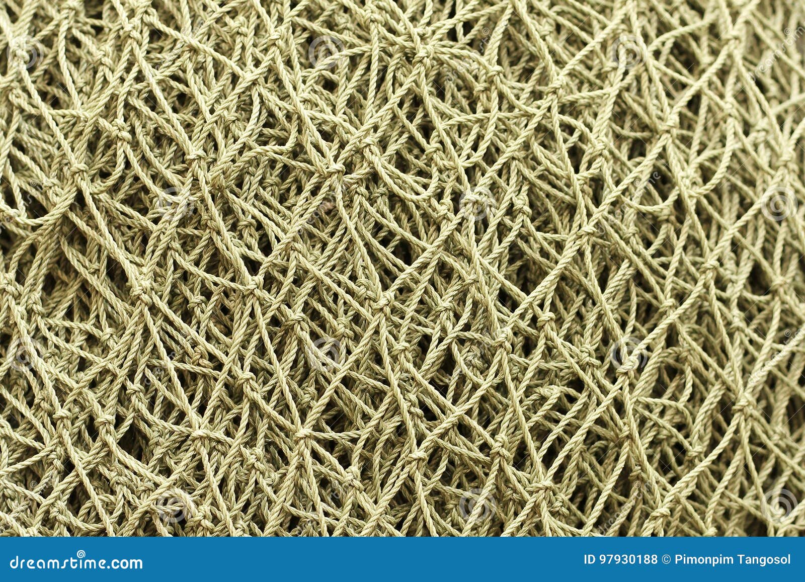 Fishing net with rope stock photo. Image of detail, fisherman - 97930188
