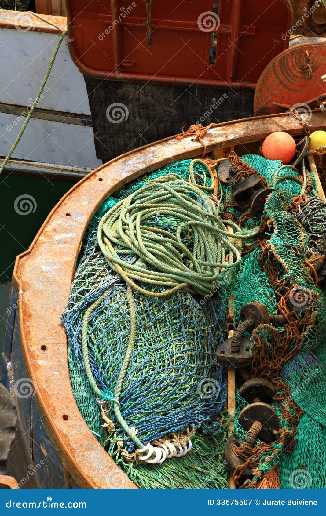 Fishing net. stock image. Image of equipment, overfishing - 33675507