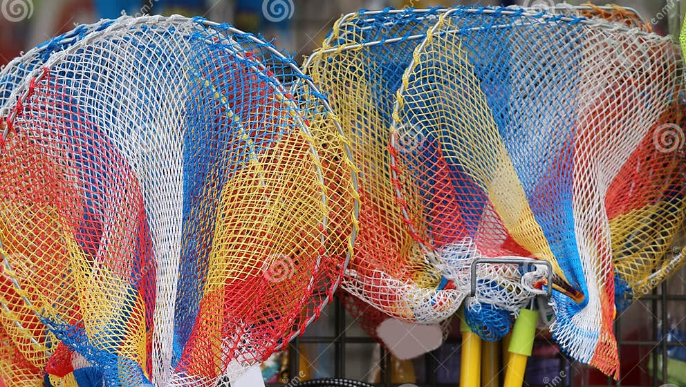 Fishing Net in the Toy Store Stock Photo - Image of fishing, fished ...