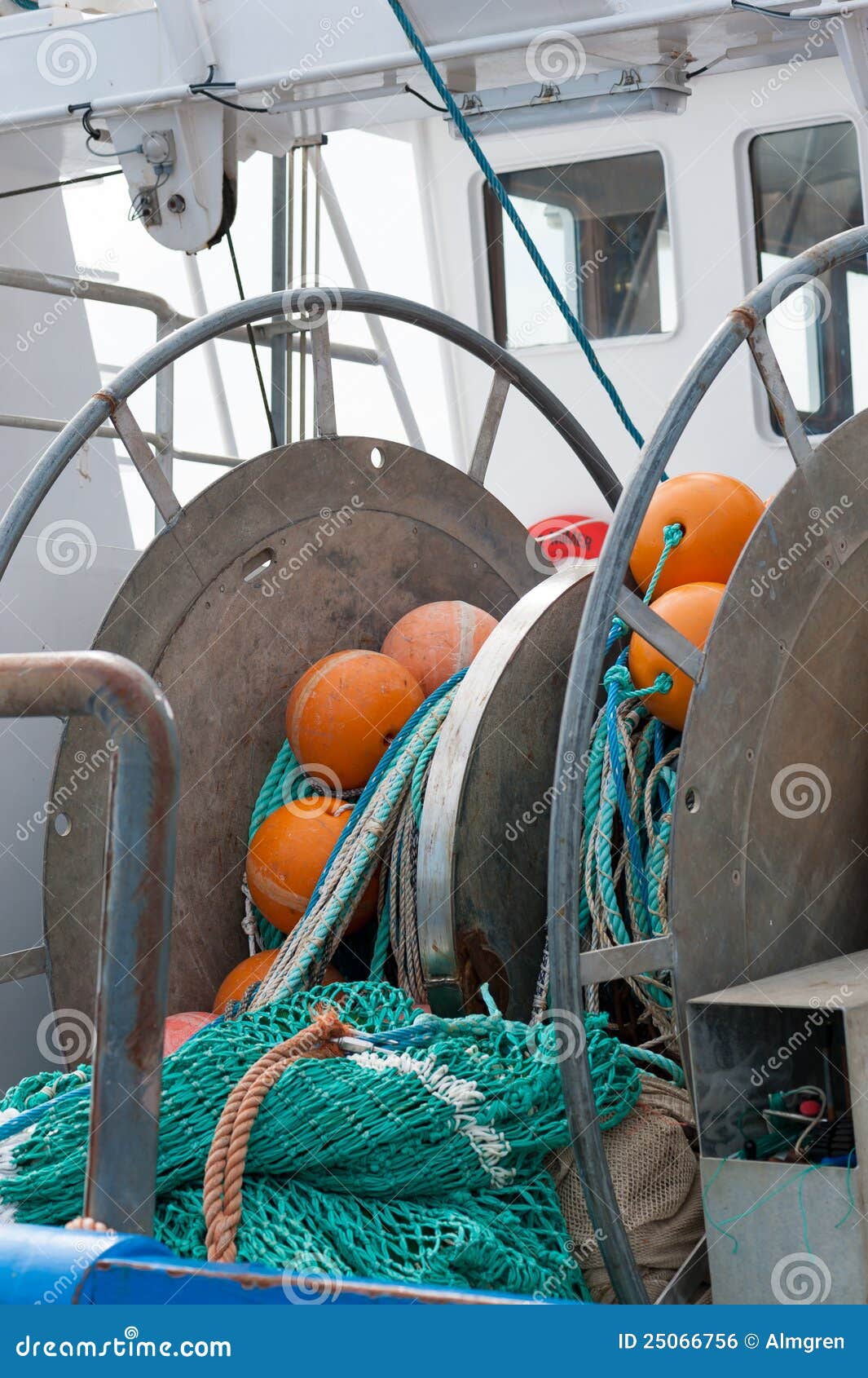 Fishing net on a Trawler stock photo. Image of boat, mesh - 25066756
