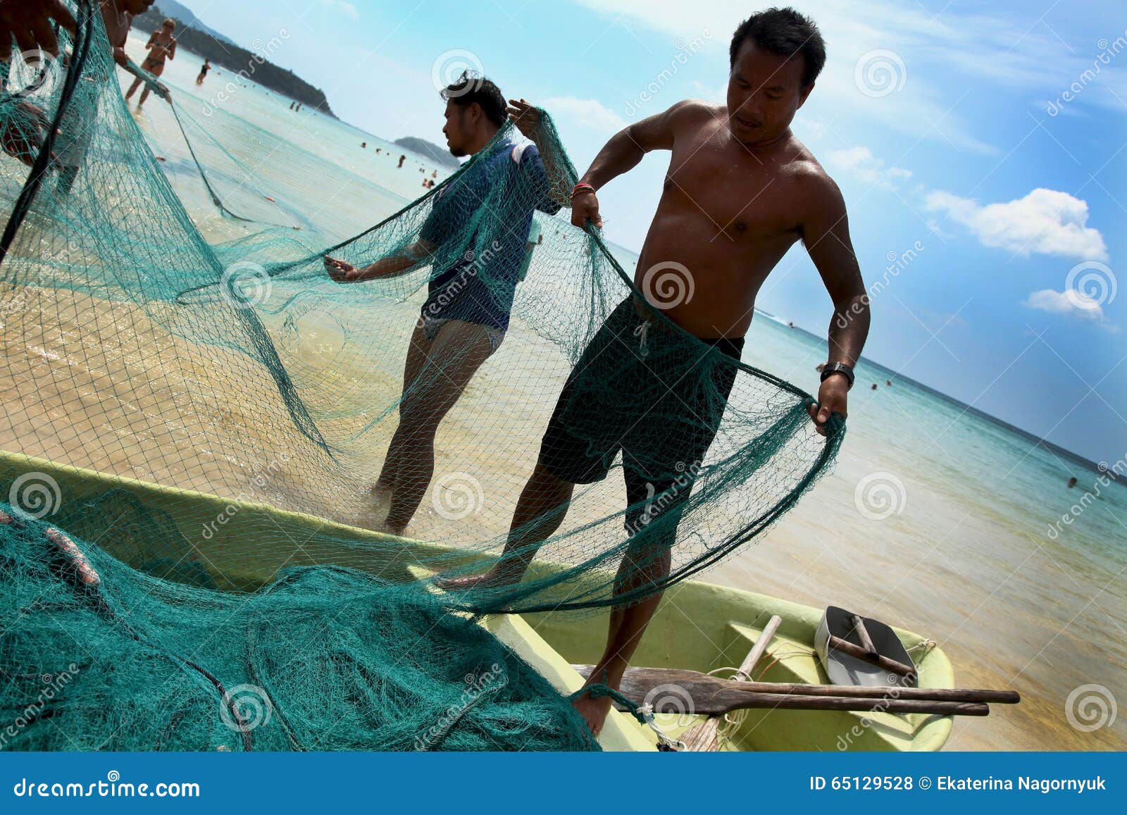 Fishing net editorial stock photo. Image of beach, travel - 65129528