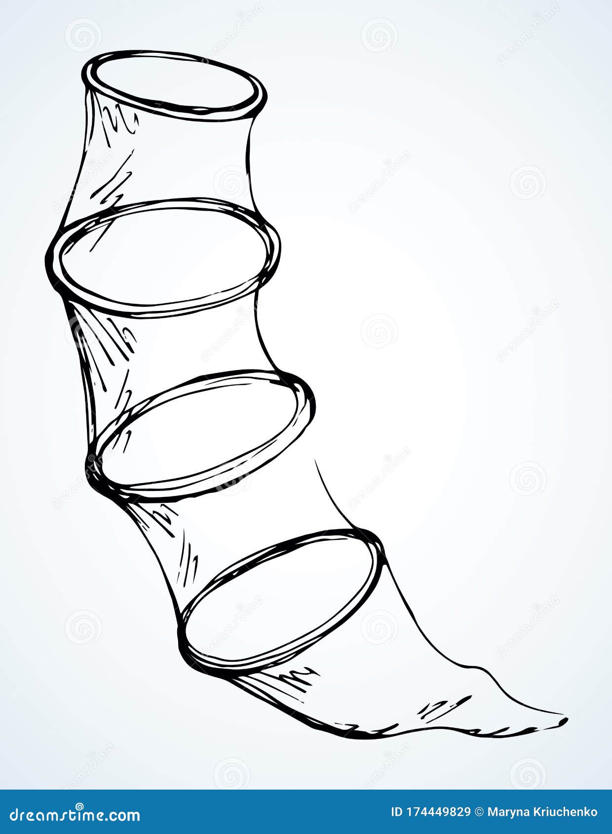 The Fishing Net. Vector Drawing Stock Vector - Illustration of ...