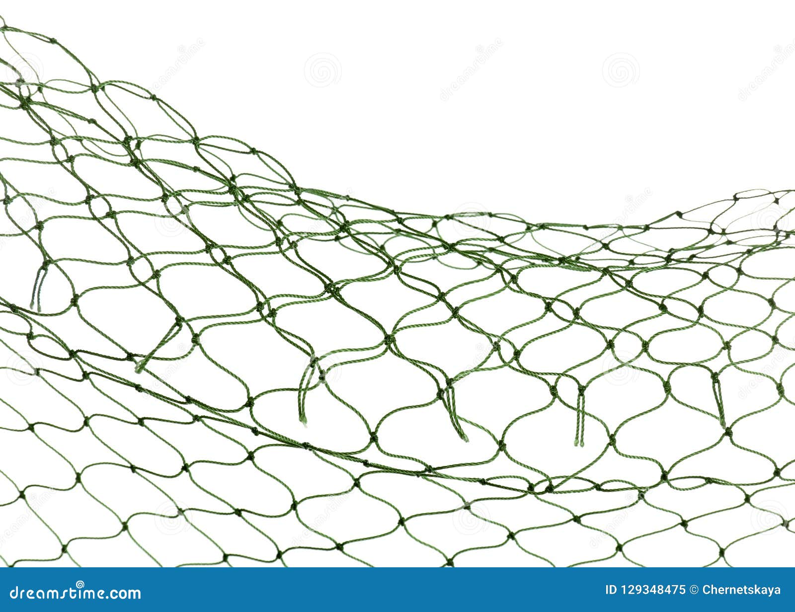 Fishing Net on White Background Stock Image - Image of leisure ...