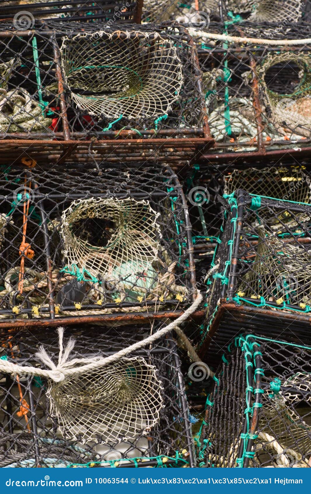 Fishing nets stock photo. Image of mass, pile, fish, industry - 10063544