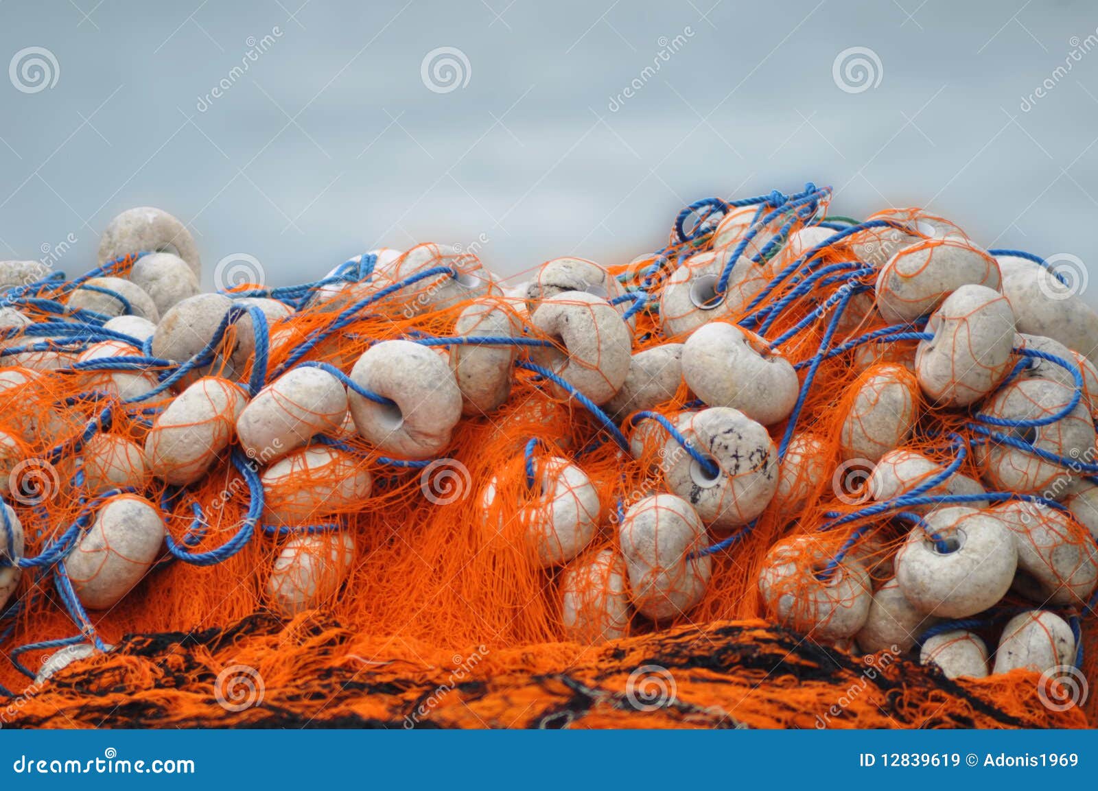 Fishing nets stock image. Image of knotted, mound, fisherman - 12839619