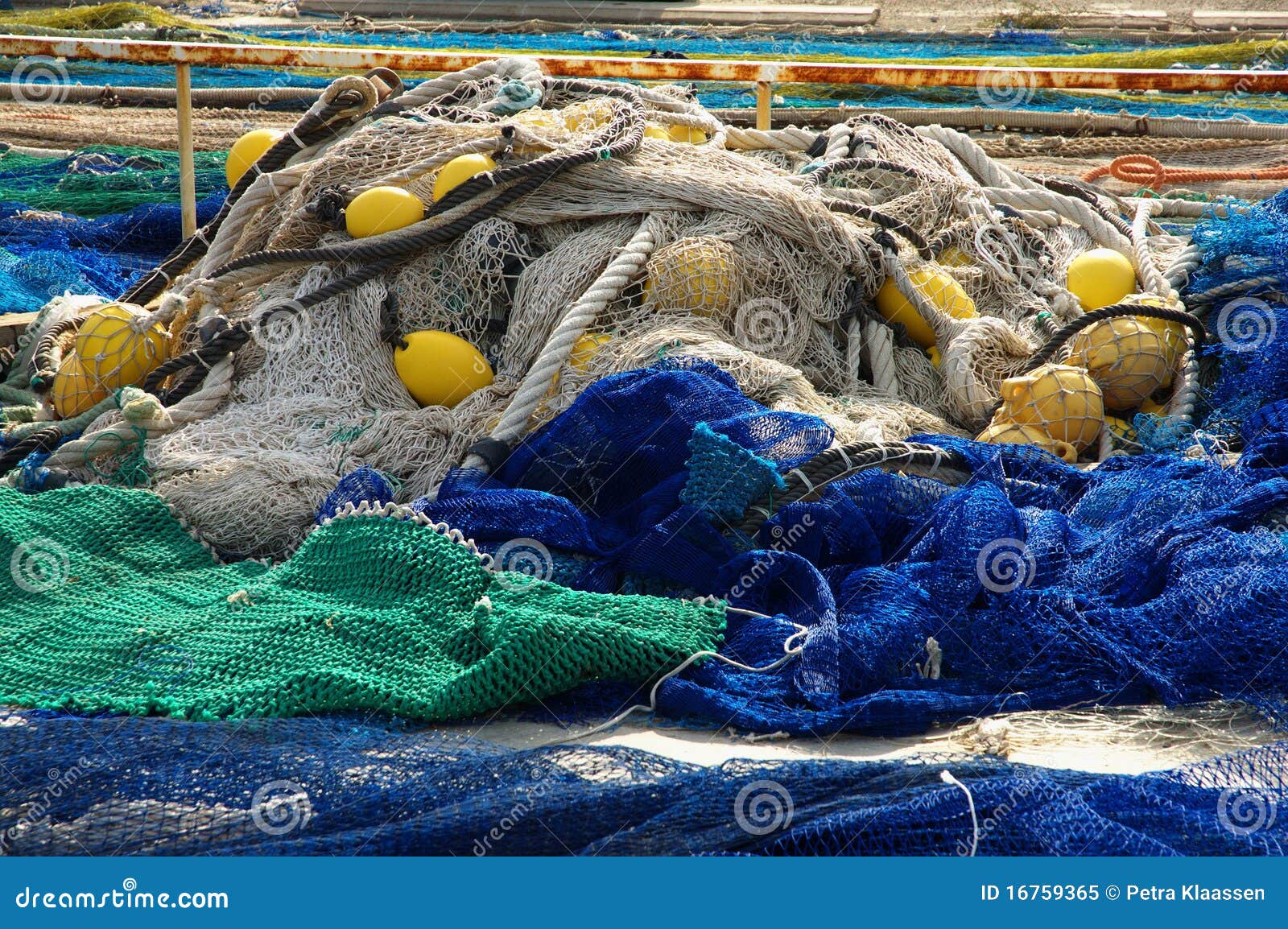 Fishing nets stock image. Image of mallorca, blue, deep - 16759365