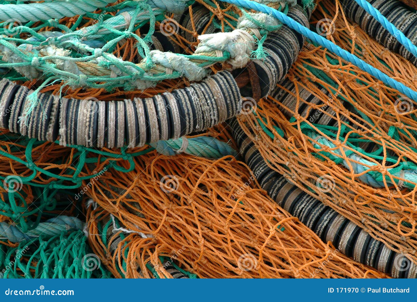Fishing Nets stock photo. Image of plastic, vessel, nylon - 171970