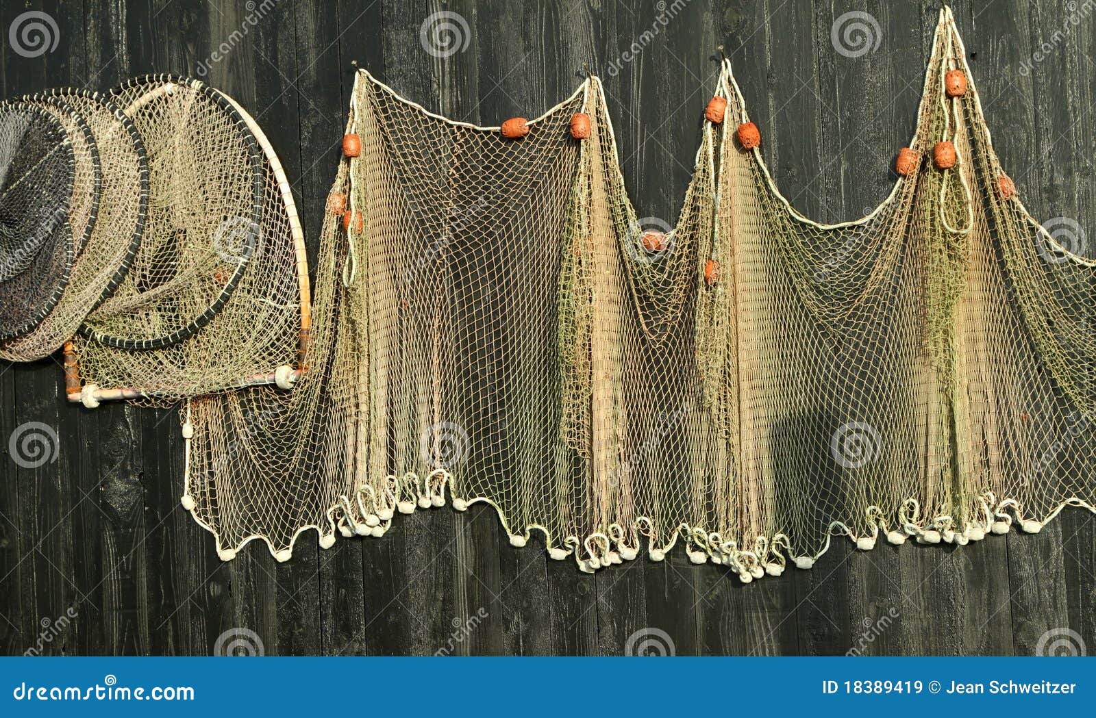 Fishing nets stock image. Image of tools, fishnet, hang - 18389419