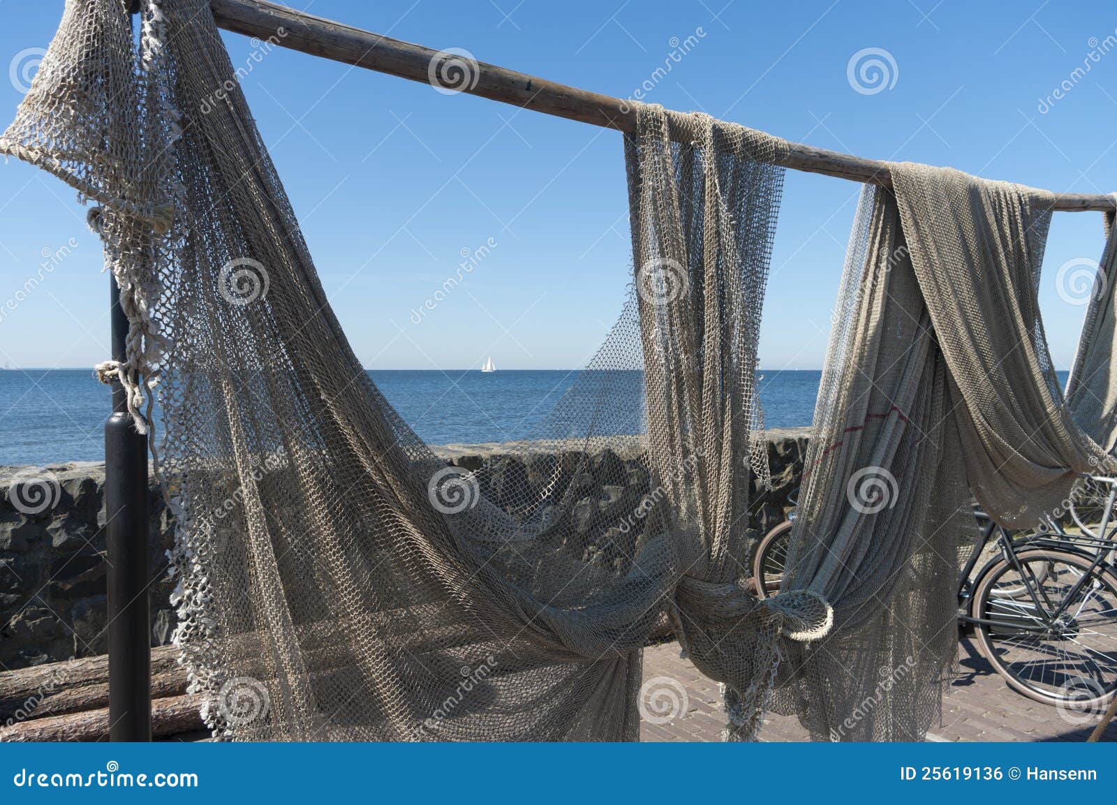 Fishing nets stock photo. Image of rope, catch, drying - 25619136