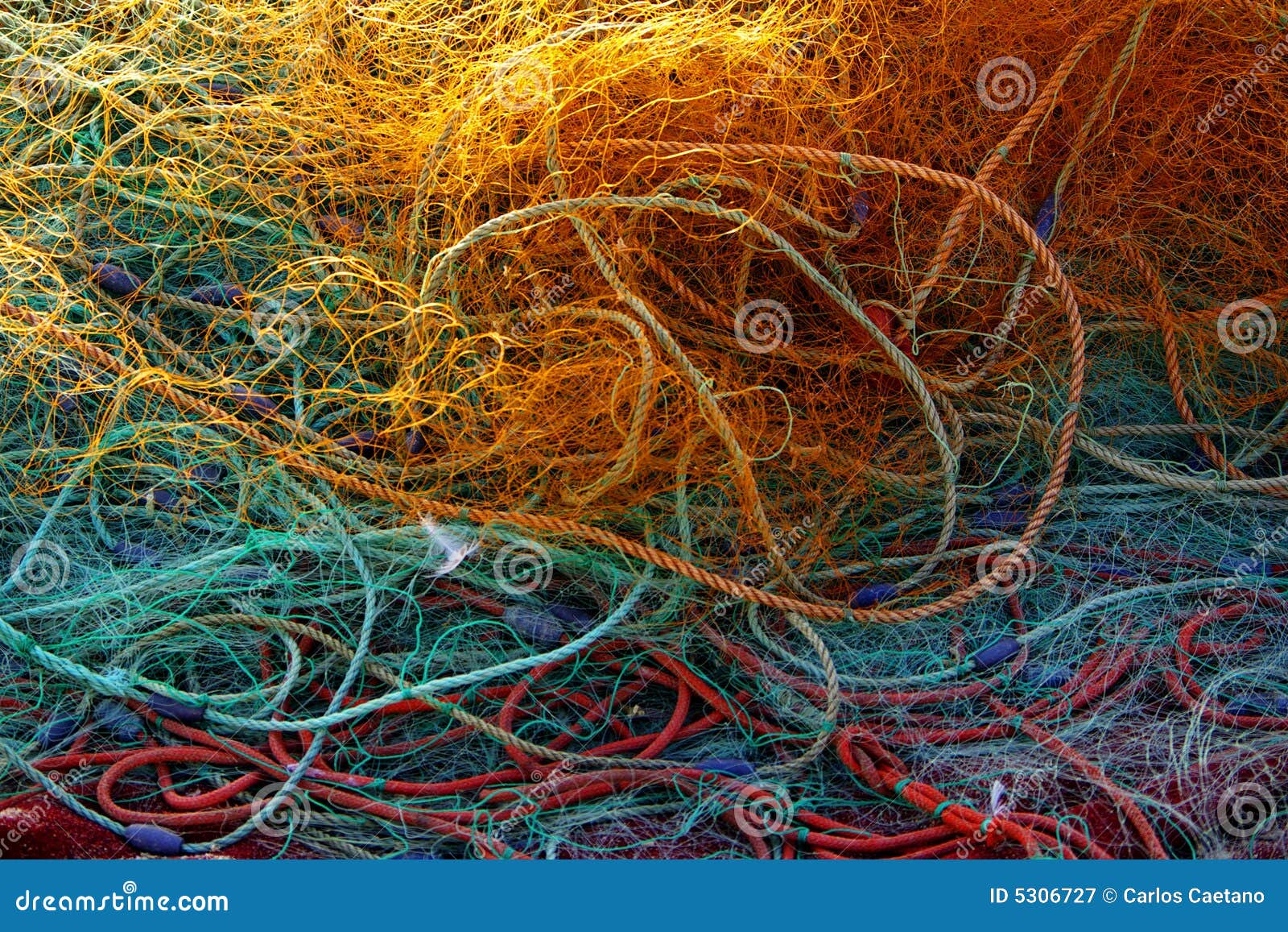 Fishing nets stock image. Image of maritime, harbour, messy - 5306727