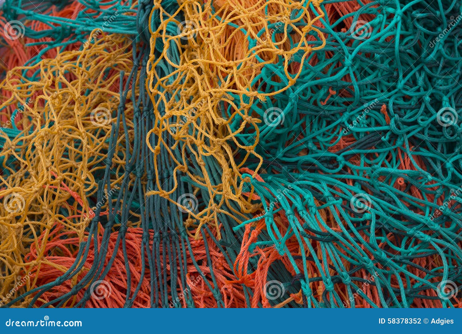 Fishing nets stock photo. Image of heap, nets, colored - 58378352