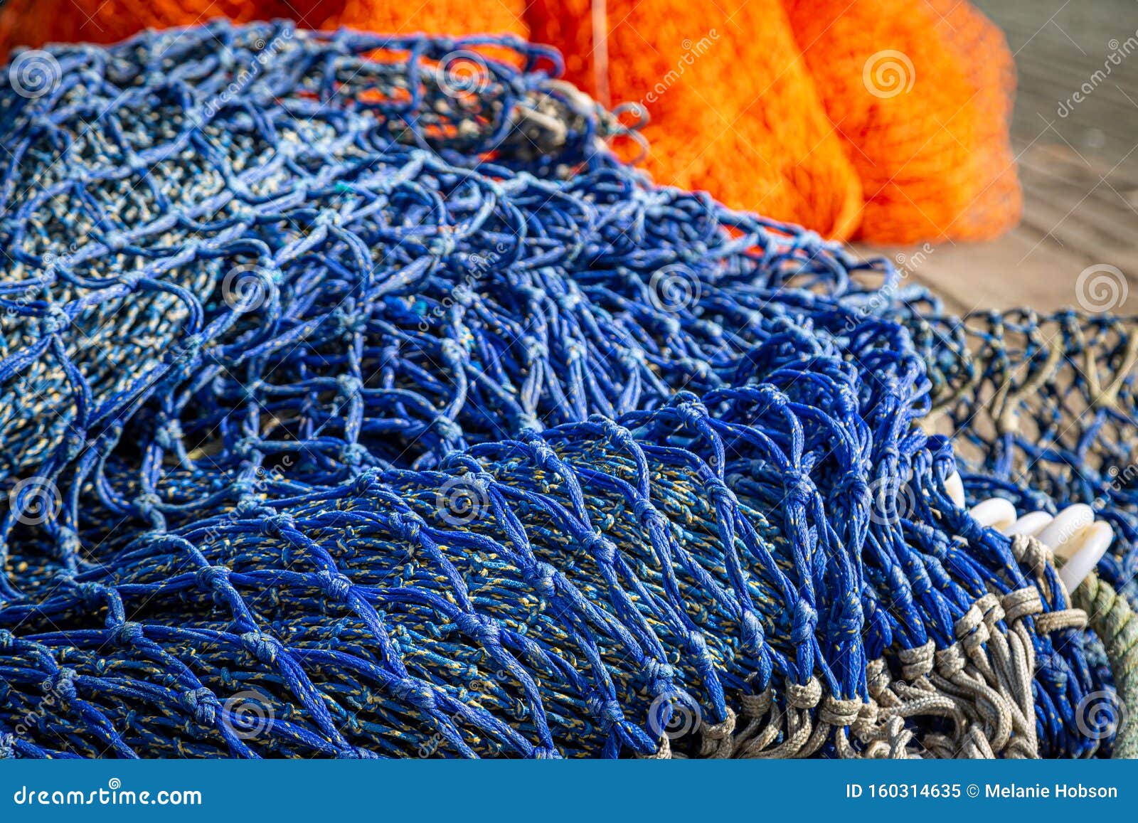 Fishing Nets stock image. Image of field, color, pile - 160314635