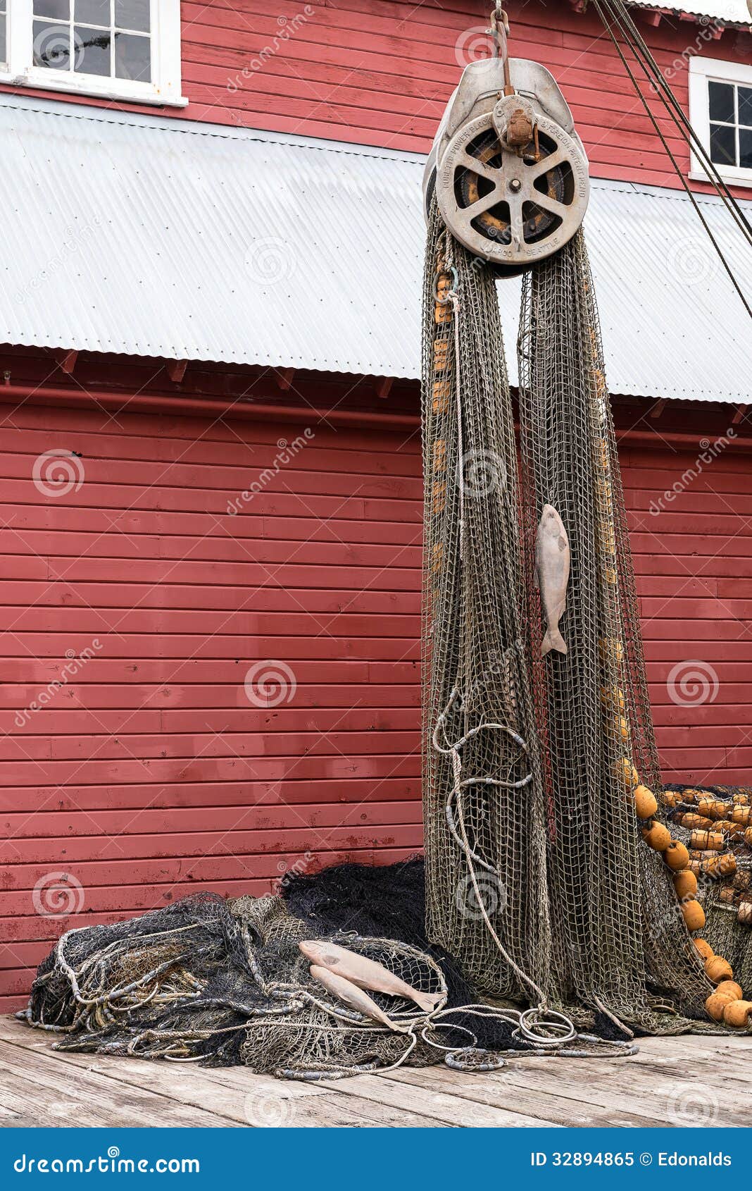 Fishing Nets stock image. Image of upright, buoy, indian - 32894865