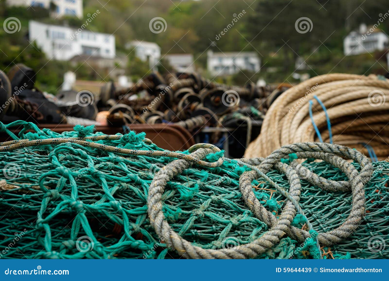 Fishing Nets Drying stock image. Image of fishing, drying - 59644439