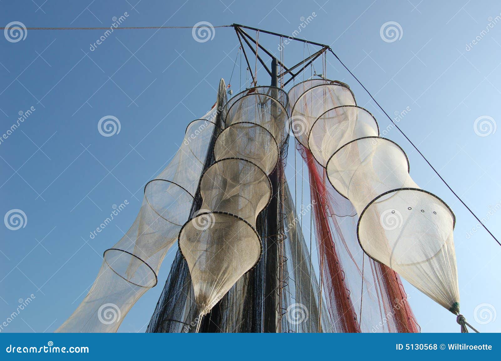 Fishing Nets and Fish-traps Stock Photo - Image of colorful, catching ...