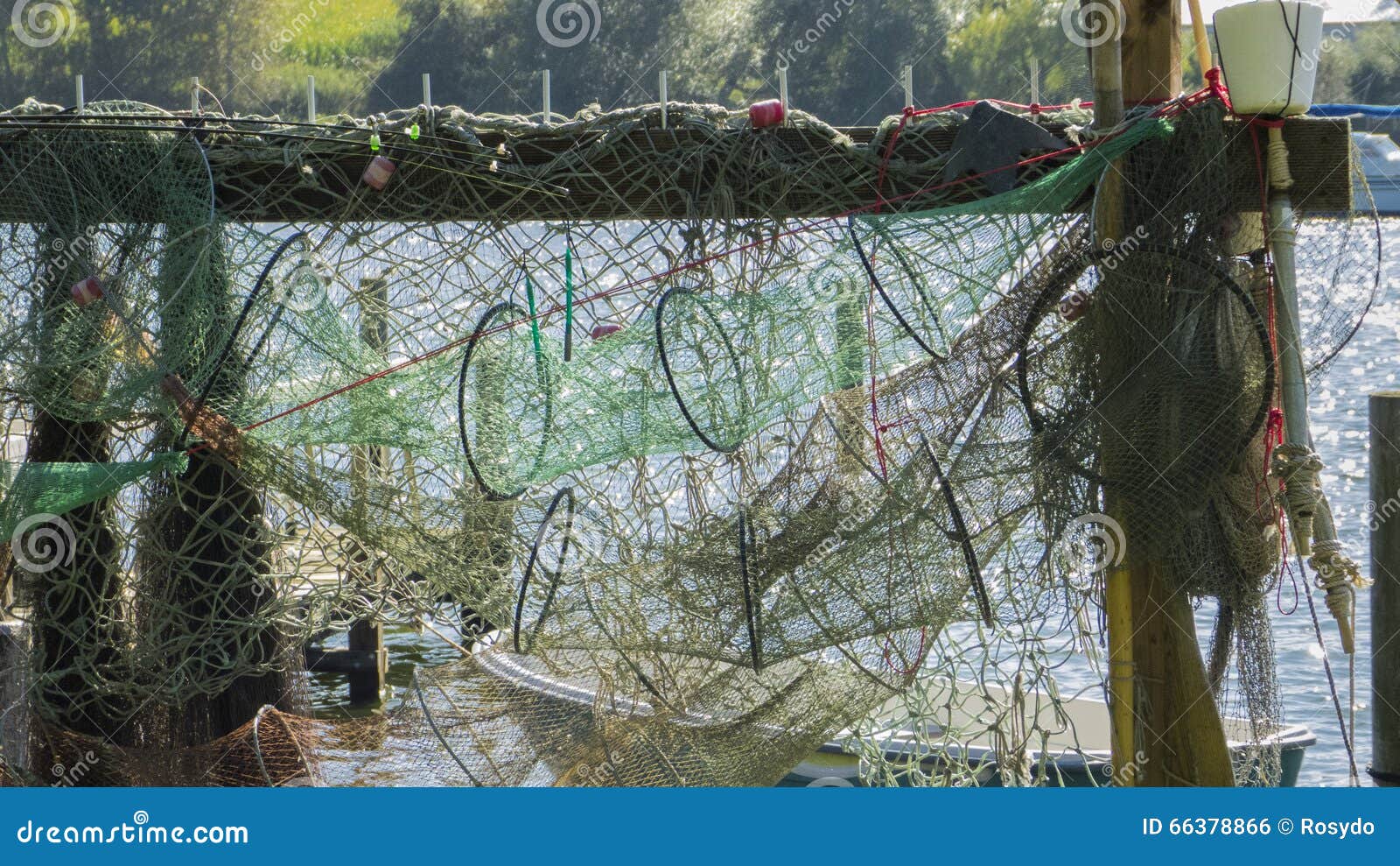 Fishing Nets and Fish Traps Stock Photo - Image of catches, cast: 66378866