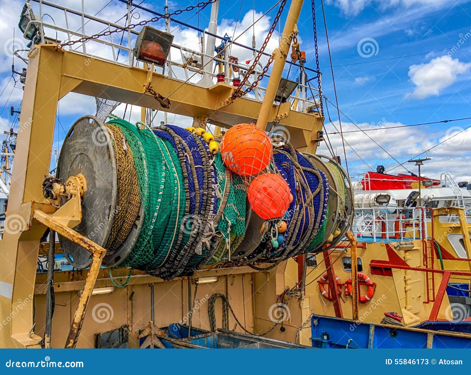 Fishing nets stock image. Image of pelagic, netting, weave - 55846173