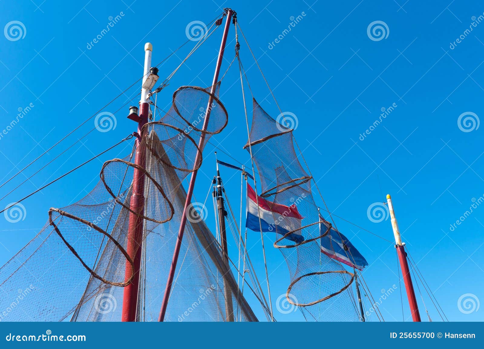 Fishing Nets Hanging To Dry Stock Photo - Image of catch, gear: 25655700