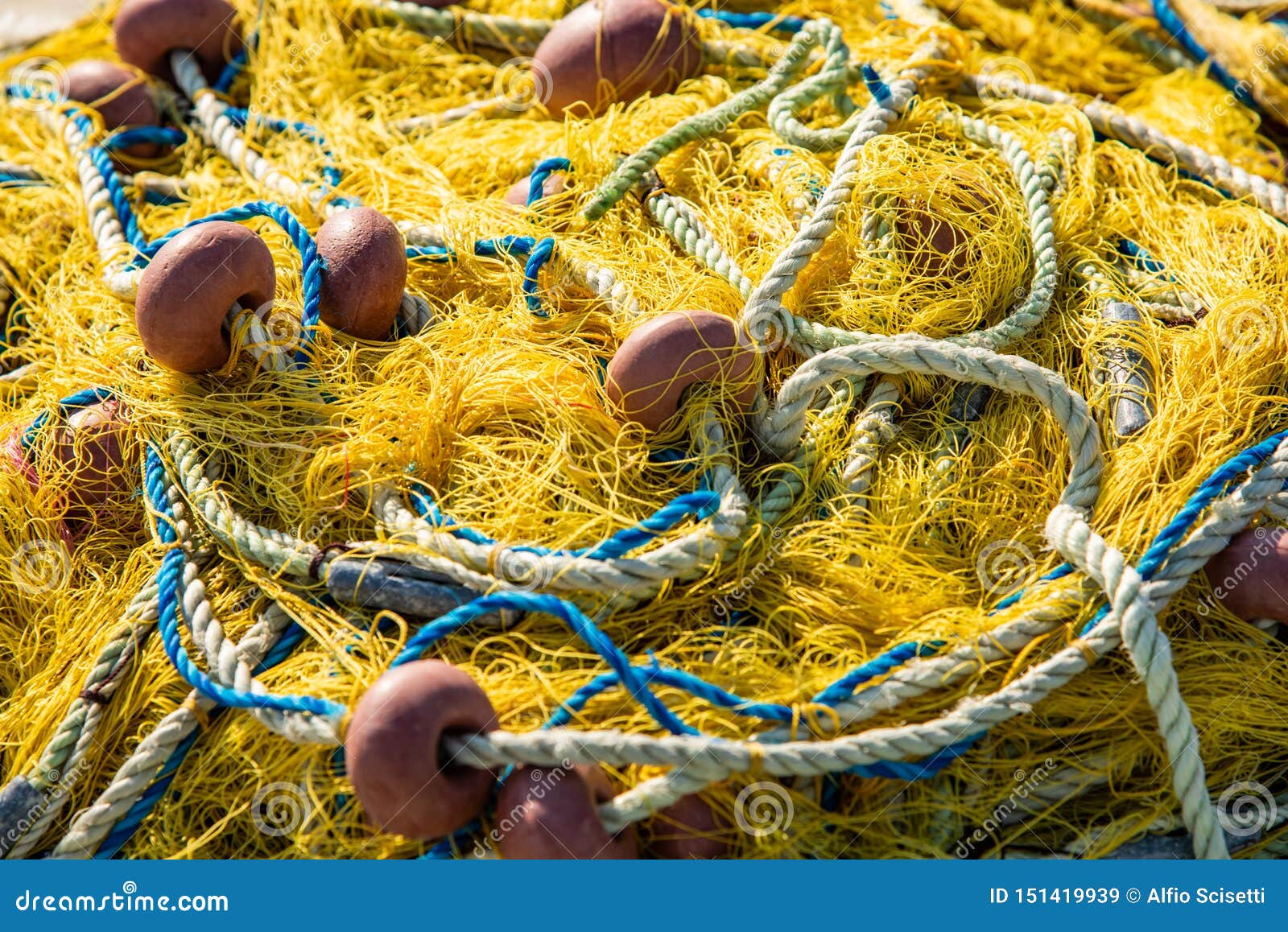 Fishing nets stock image. Image of netting, stack, heap - 151419939