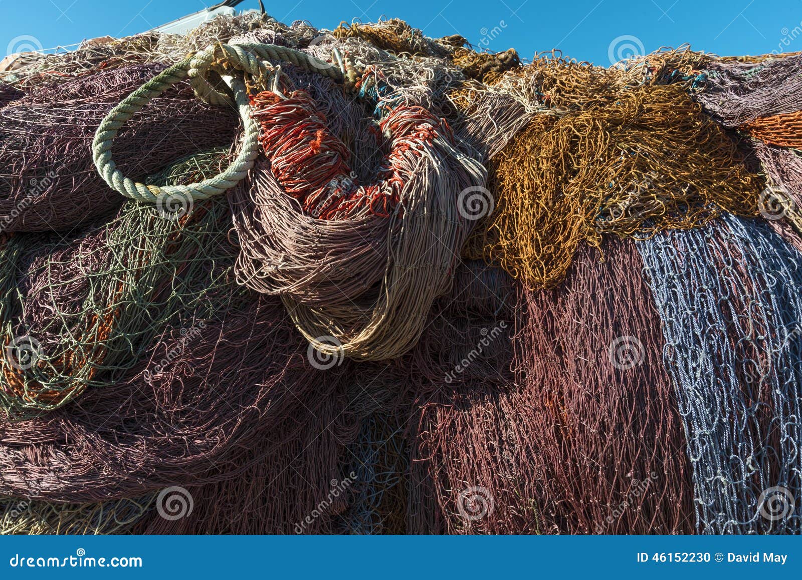 Fishing nets stock photo. Image of capture, ocean, mesh - 46152230