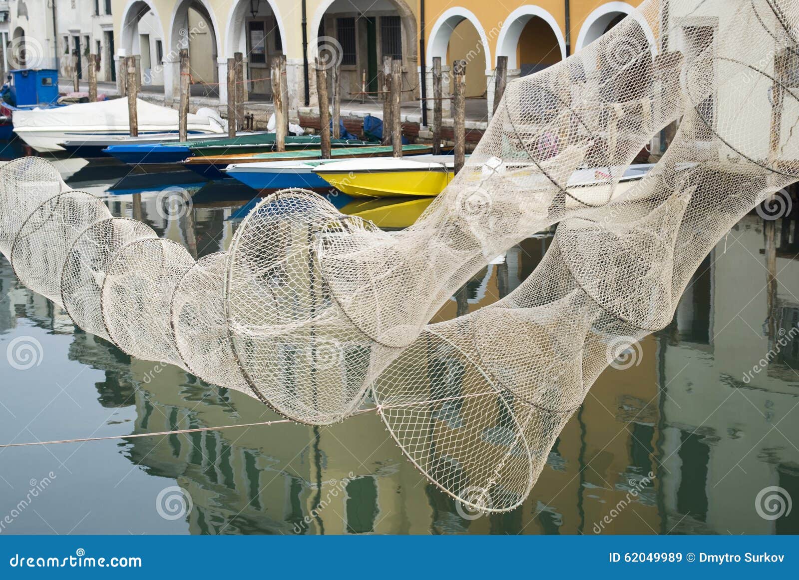 Fishing nets stock image. Image of equipment, city, knot - 62049989