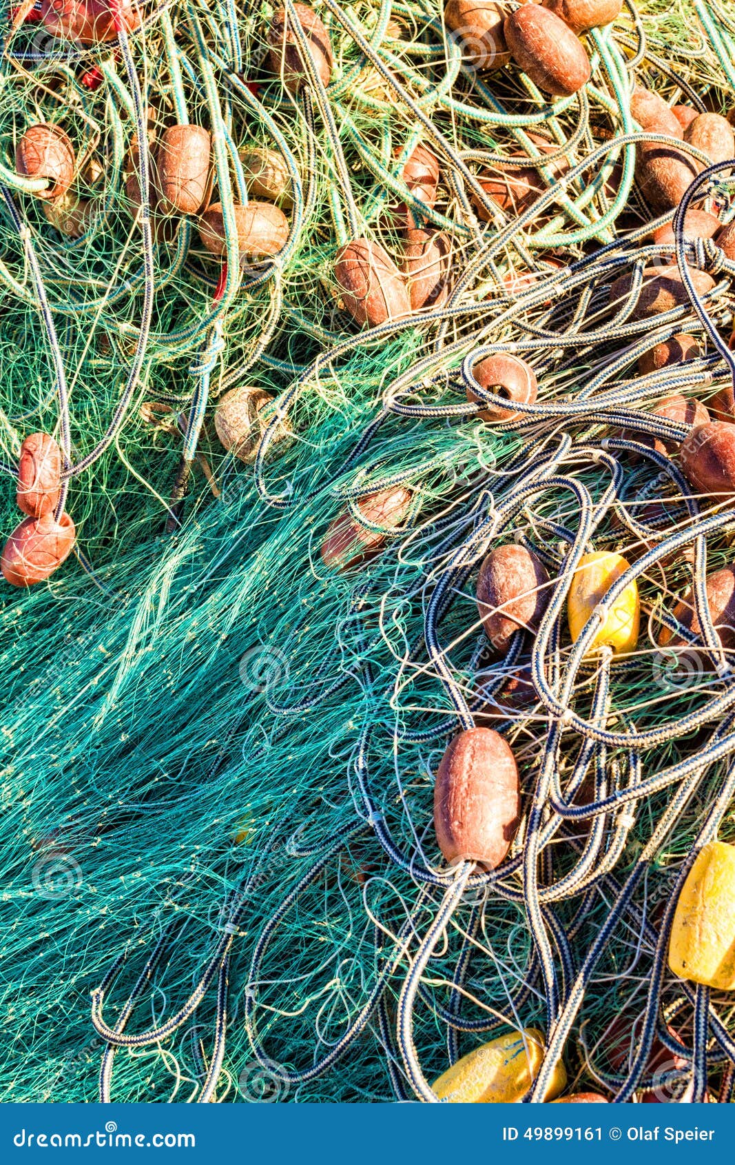 Fishing nets stock image. Image of colorful, messy, traditional - 49899161