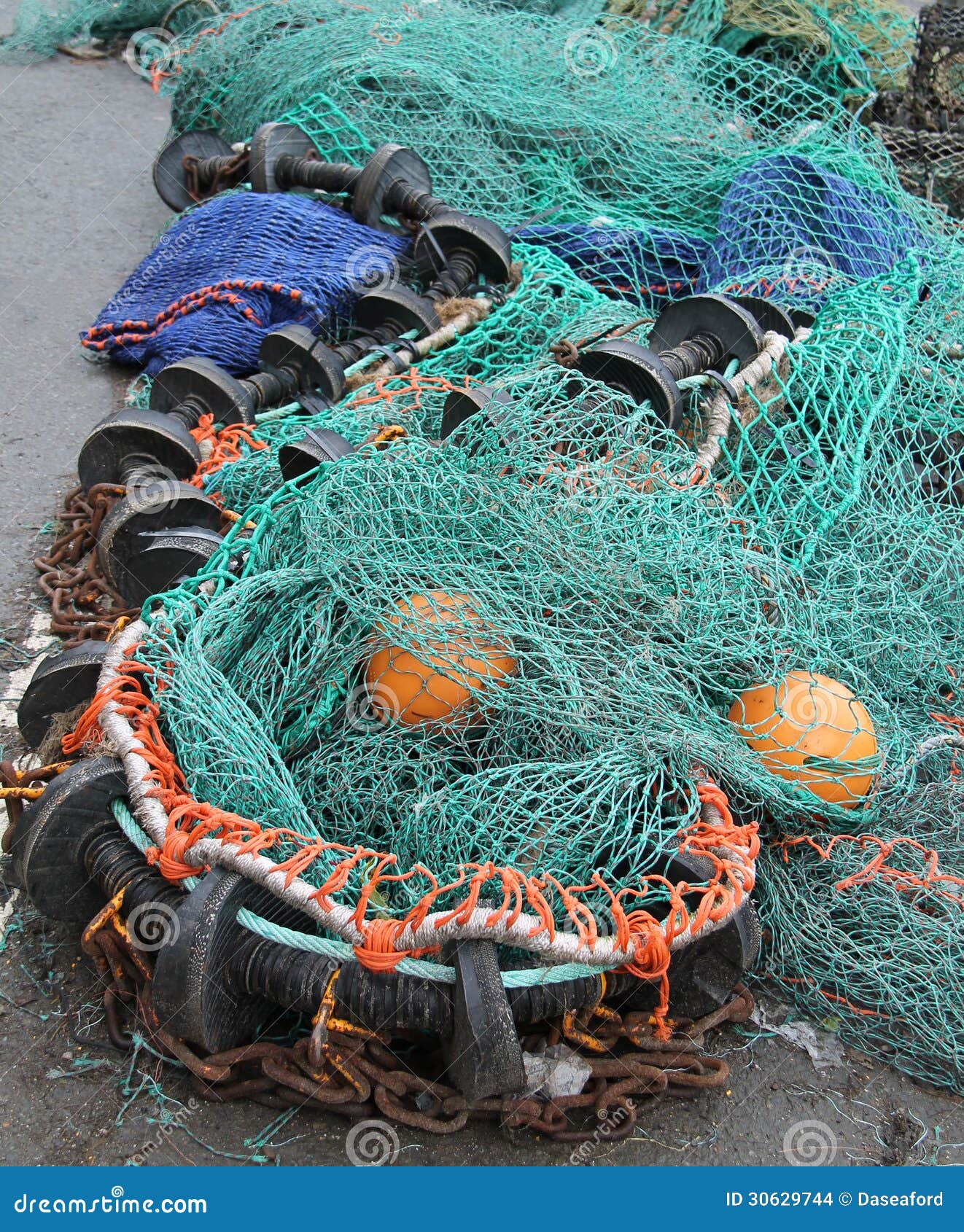 Fishing Nets. stock photo. Image of ocean, fisherman - 30629744