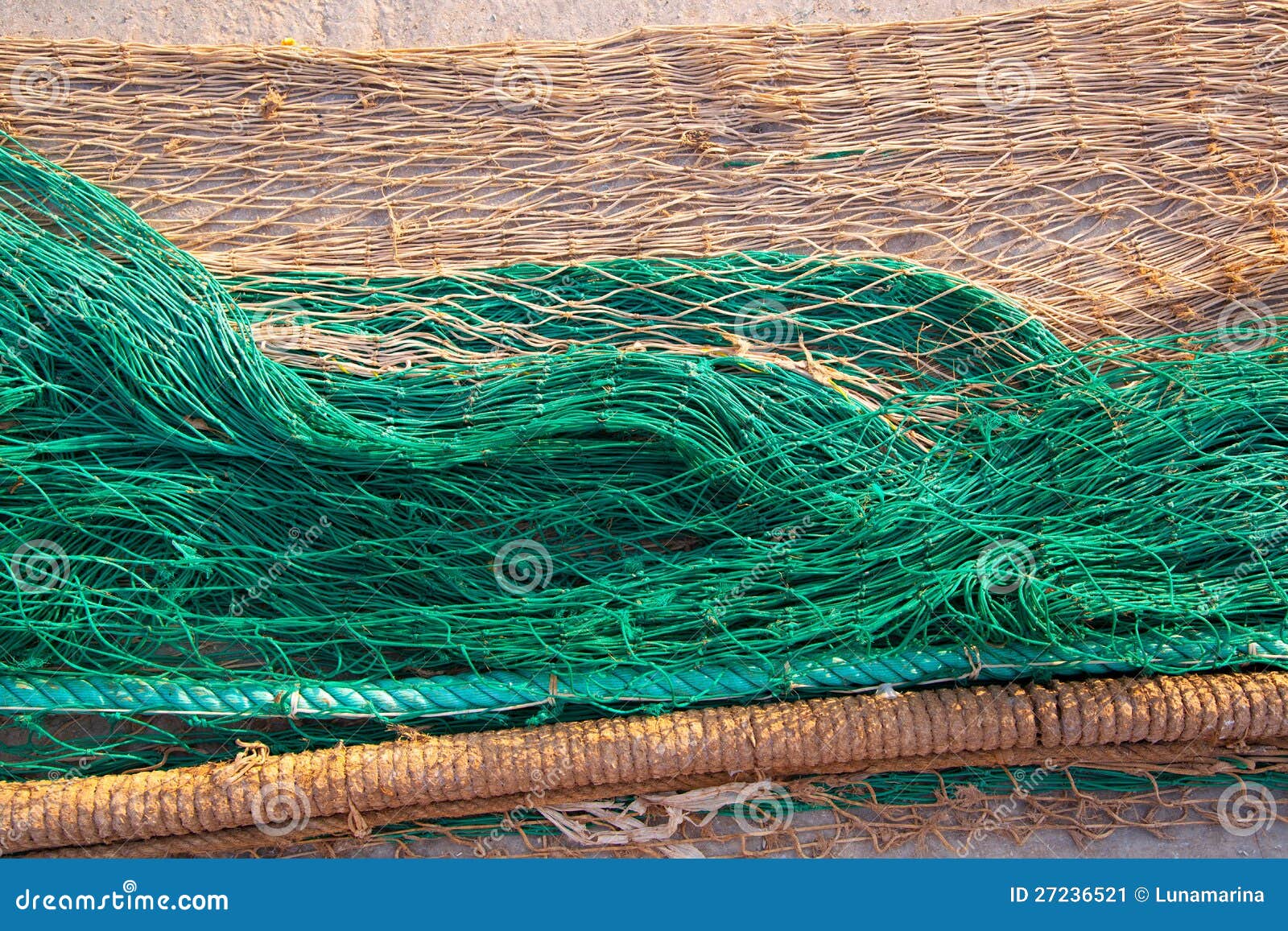 Fishing Nets Texture Pattern Over Soil Stock Image - Image of industry ...