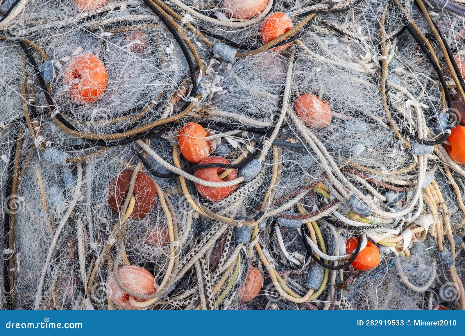 Fishing Nets Tool for Catching Fish Stock Image - Image of nautical ...
