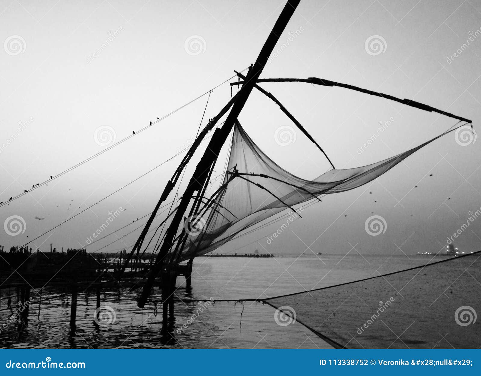 Fishing nets stock photo. Image of white, fishing, nets - 113338752