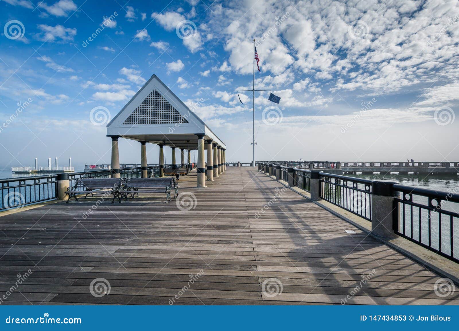 Fishing Pier at the Waterfront Park, in Charleston, South Carolina ... Fishing Pier at the Waterfront Park, in Charleston, South Carolina ...