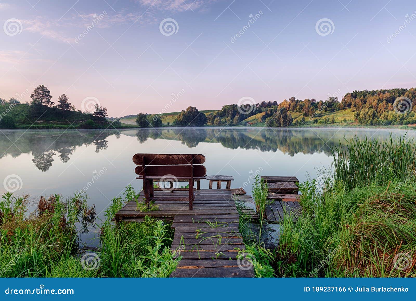 Fishing place on a lake stock photo. Image of calm, majestic - 189237166