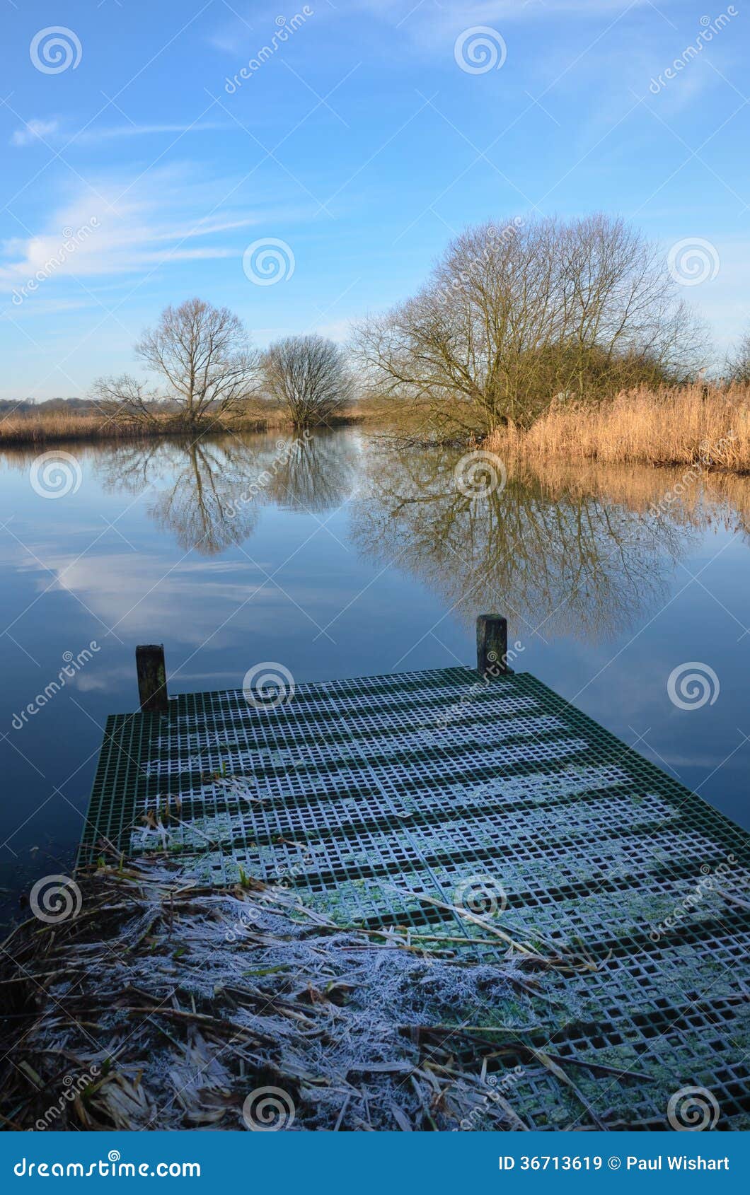 Fishing platform on river stock image. Image of lake - 36713619