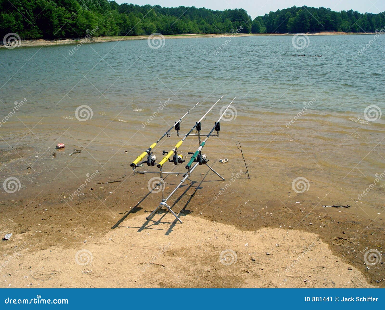 Fishing Poles stock image. Image of sport, lake, rack, poles - 881441