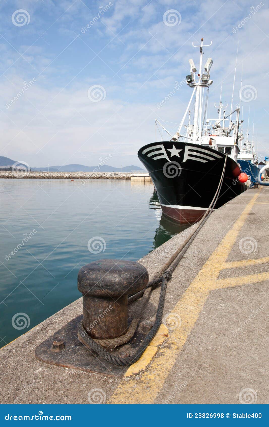 Fishing port stock photo. Image of boats, antennas, boat - 23826998