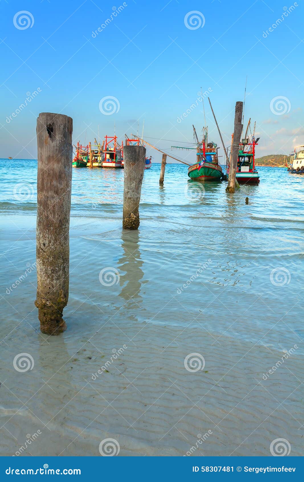 Fishing port stock image. Image of ship, moored, nature - 58307481