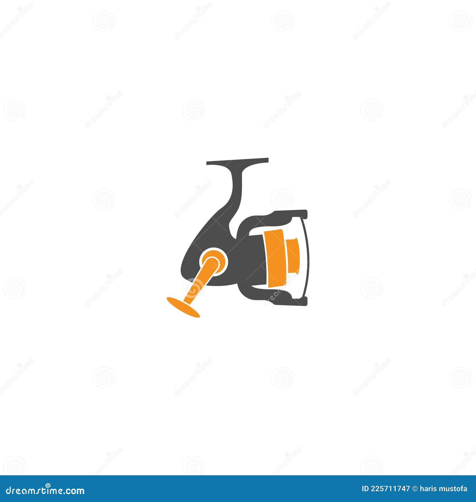 Fishing Reel Icon Design Template Vector Isolated Illustration Stock ...