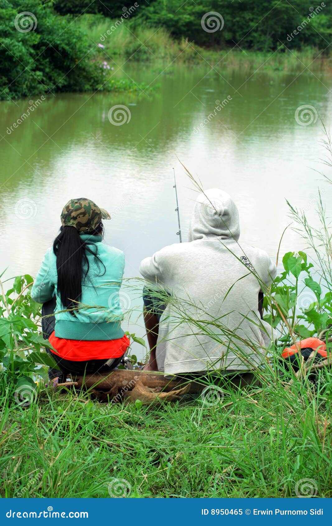 Fishing, Relaxing in Nature Stock Image - Image of quiet, peace: 8950465