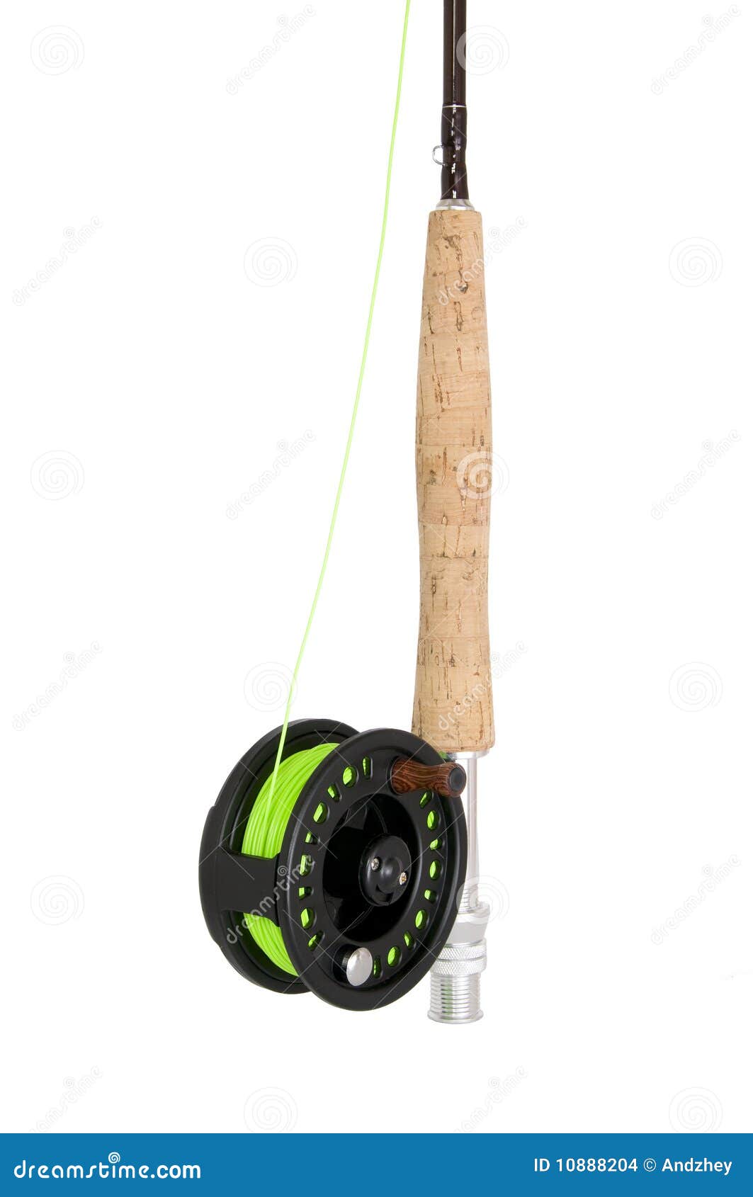 Fishing rod stock photo. Image of green, rivers, ponds - 10888204