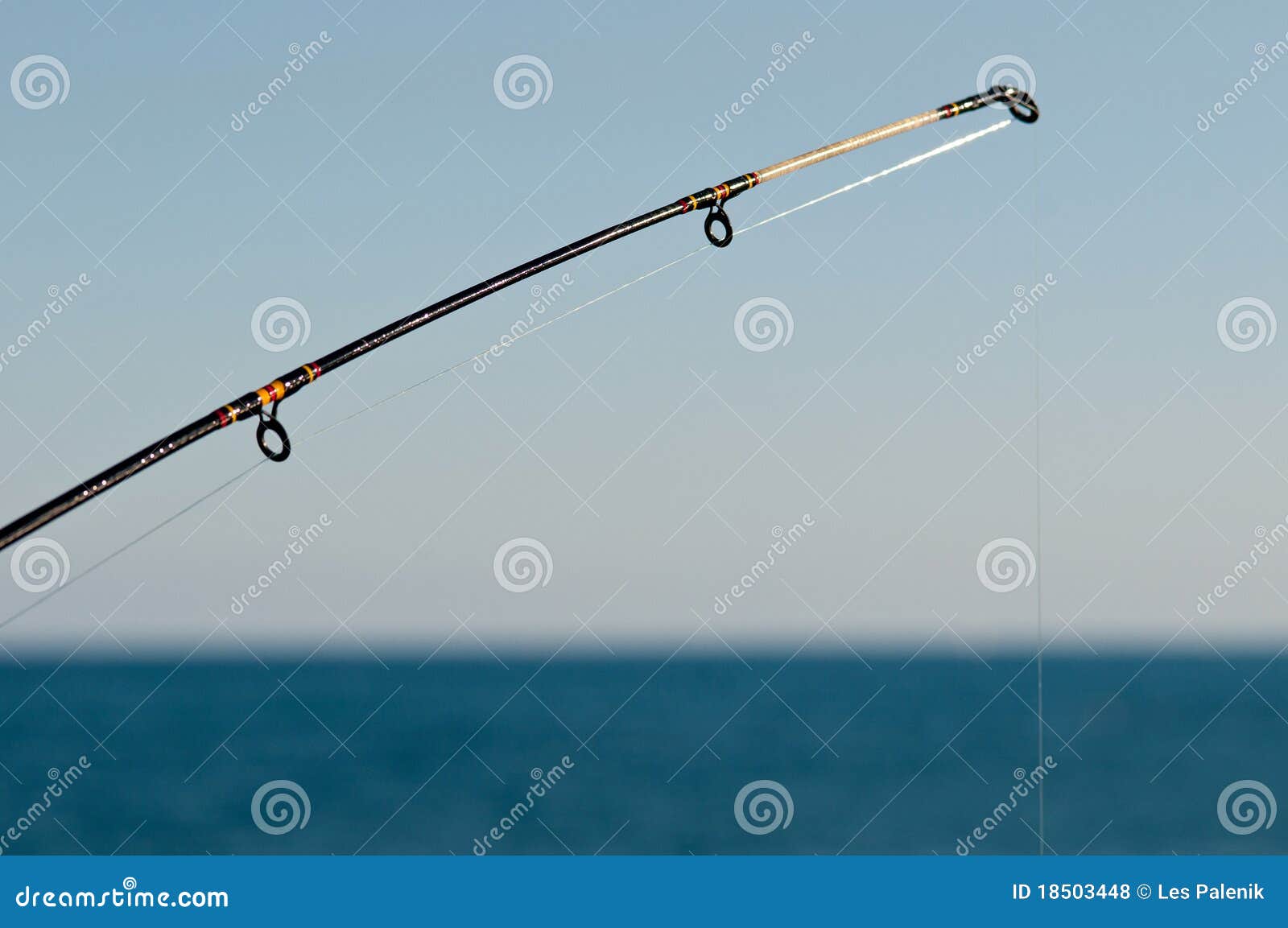 Fishing Rod stock photo. Image of blue, equipment, blur - 18503448