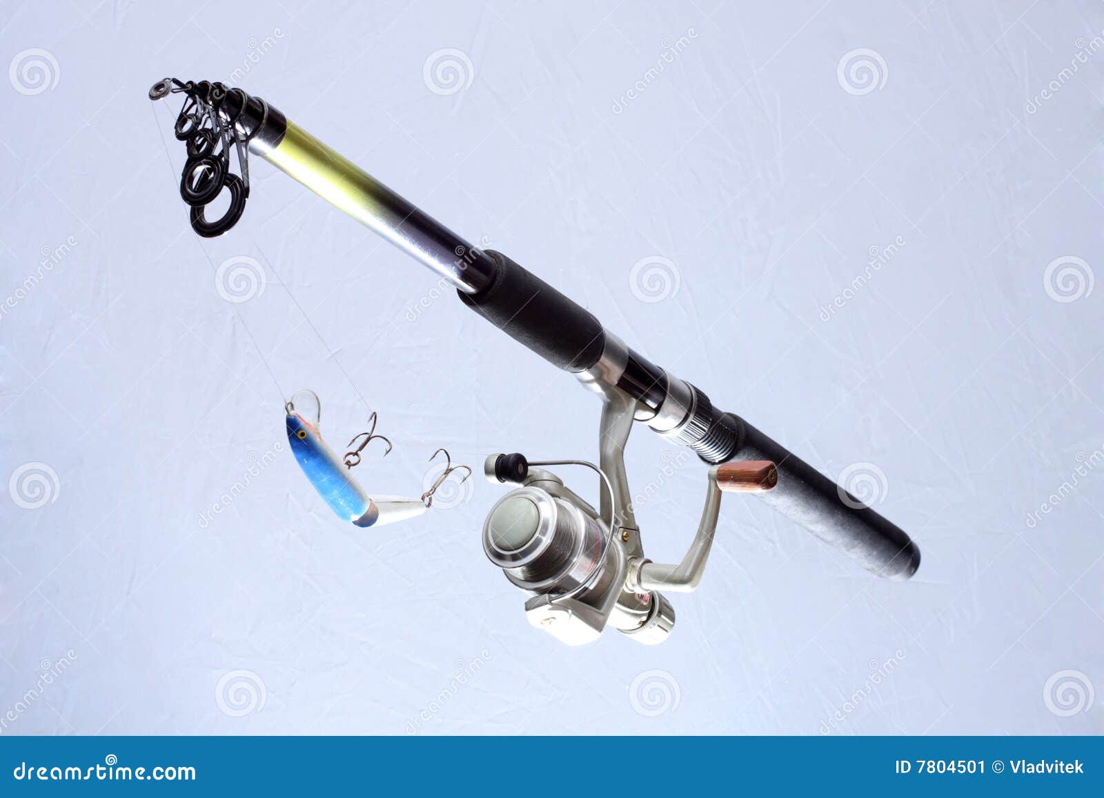 Fishing rod stock image. Image of lure, casting, bait - 7804501