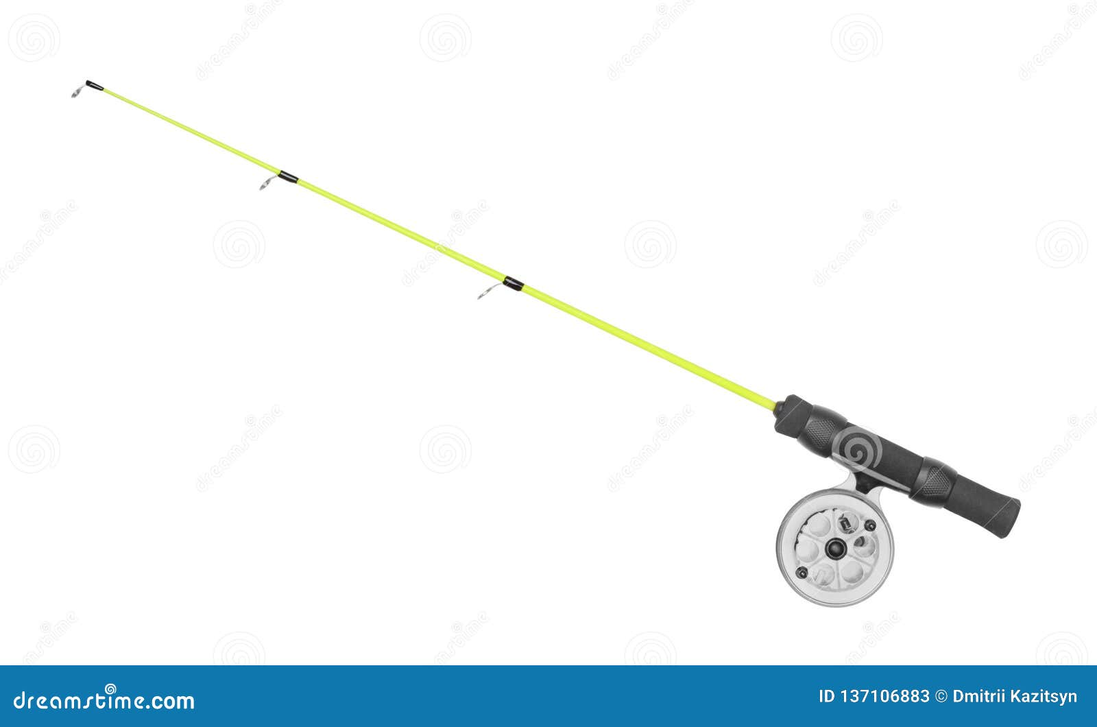 Fishing Rod Isolated on White Stock Image - Image of imitation, design ...