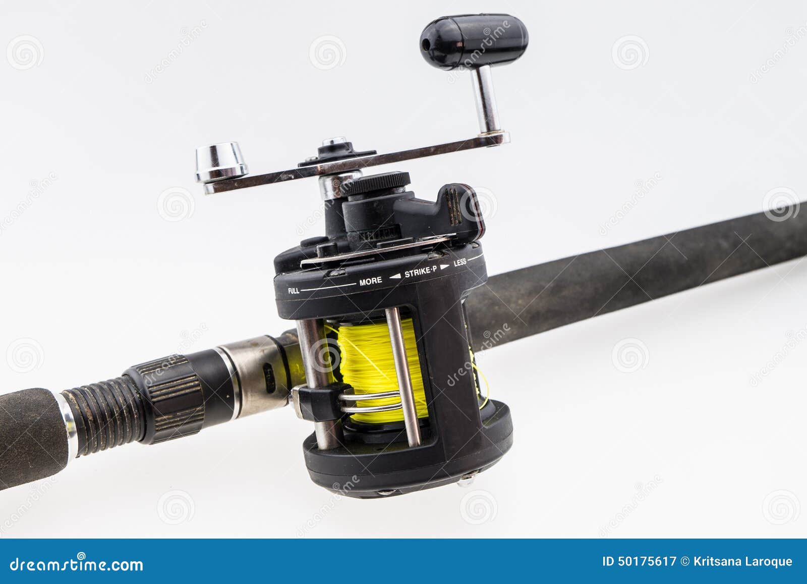 Fishing-rod with Spinning-wheel Stock Image - Image of hook, casting ...