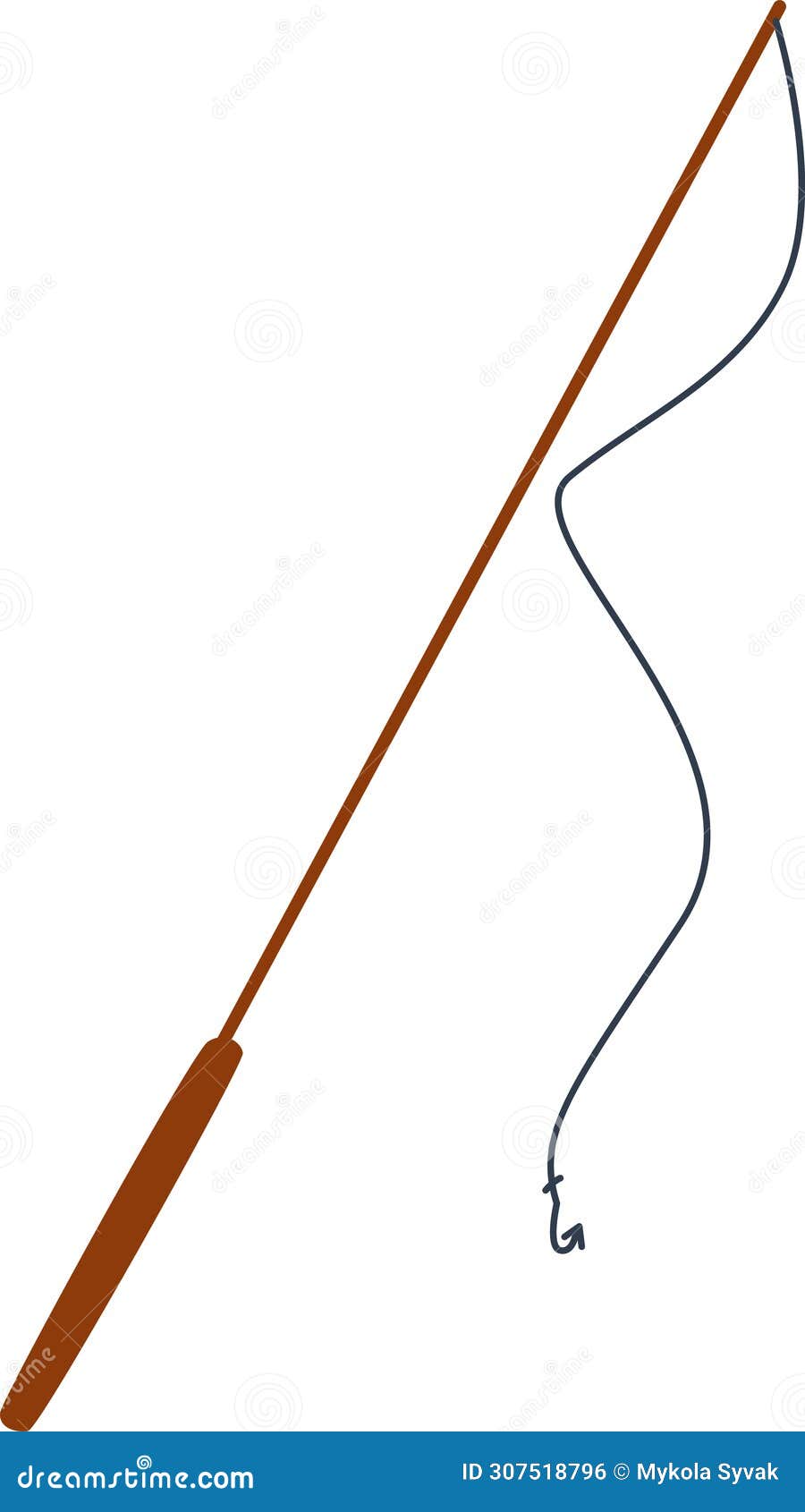 Fishing Rod Tool stock illustration. Illustration of isolated - 307518796