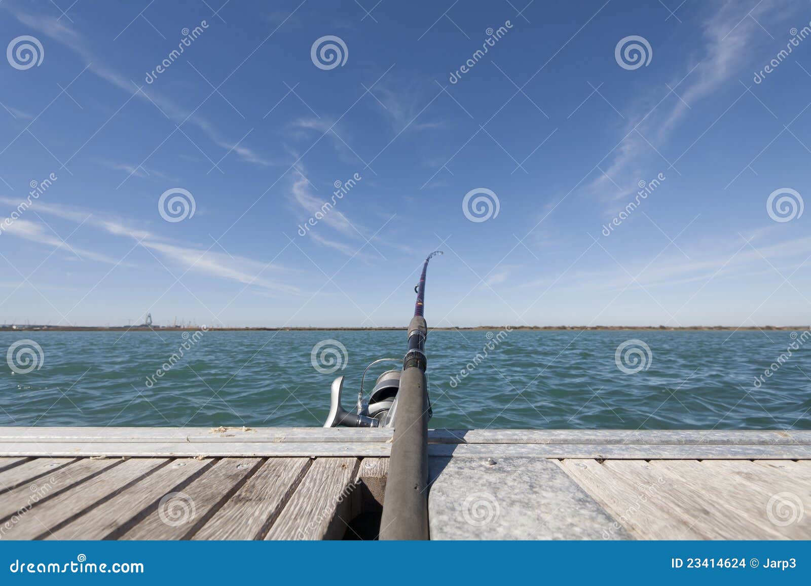 Fishing rod waiting stock photo. Image of hobby, angling - 23414624