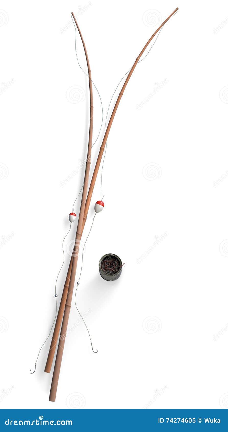 Fly Fishing Rods Vector Sketch Illustration Clip-art Image ...